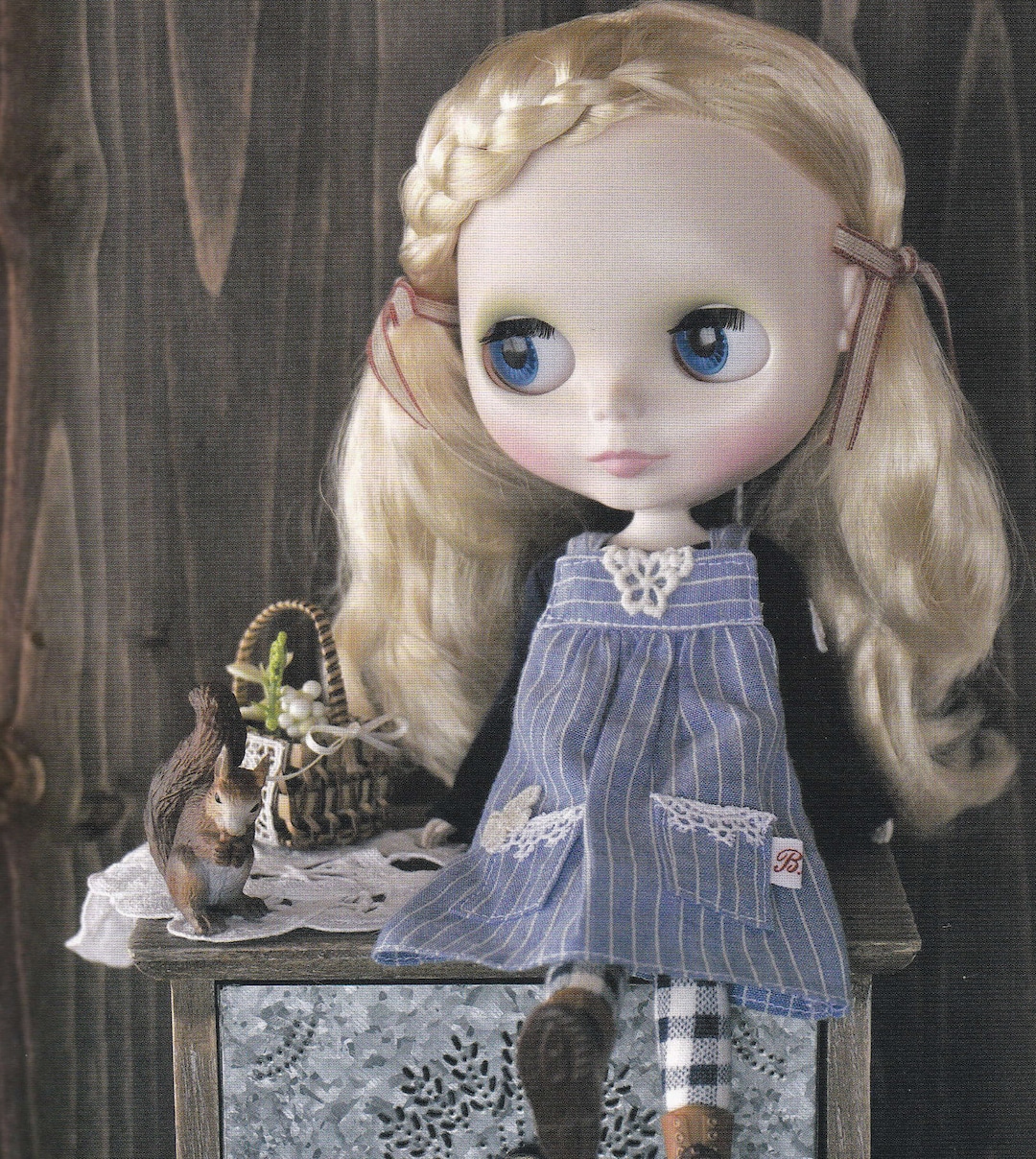 Kenner Blythe 22cm Doll Country Dolly Mori Style One Piece Dress, Top ...