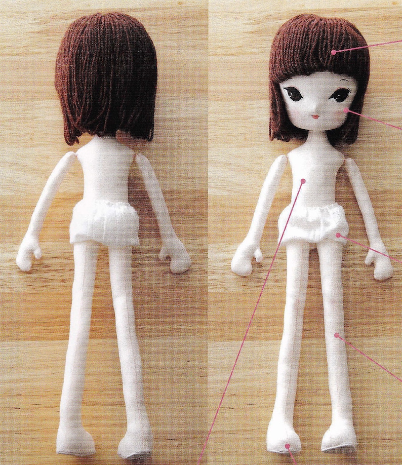 Ragdoll Pal for 20cm 22 Cm 27cm Dolls Pdf E TUTORIAL in | Etsy