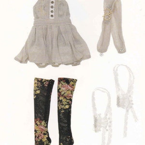 1/6 Yosd BJD Doll Sleeveless Mori Girl One Piece Dress Bracelet ...