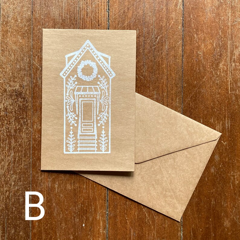 Gingerbread Houses | Holiday Greeting Cards | 4" X 6" - Etsy