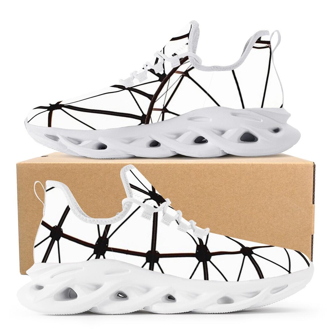 White Black Symbola Network Sneakers - Etsy