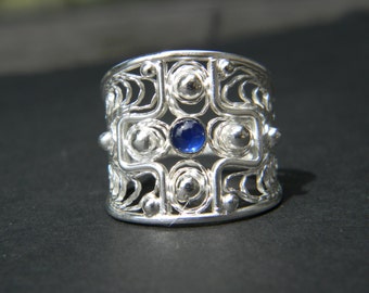 Russian Filigree Ring Handmade Filigree Cigar Band Ring | Etsy