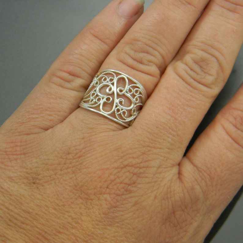 Handmade Filigree Ring Sterling Silver Ring Silver Cigar - Etsy