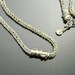 Hand Fabricated Loop in Loop Necklace With Fused Silver Bead and ...