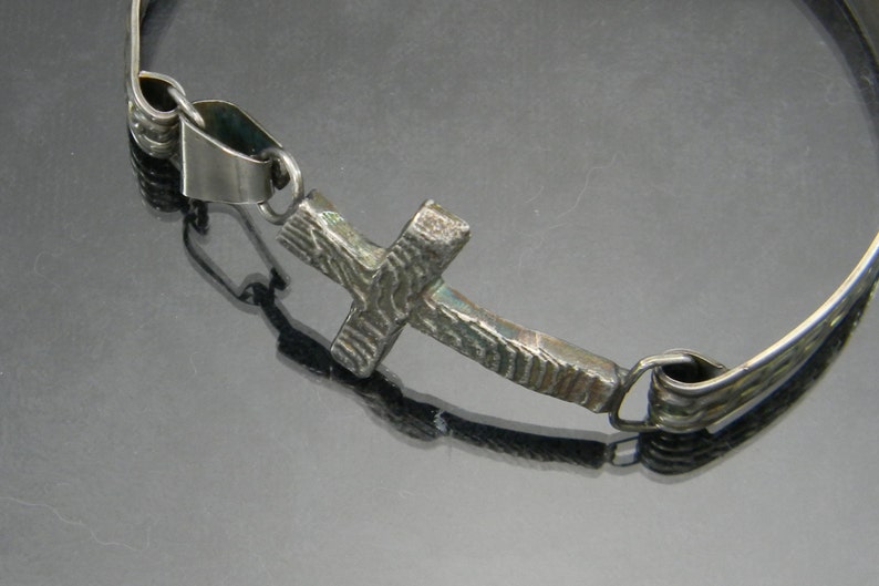 Cross Bracelet Men's Bracelet Sterling Silver Cross | Etsy