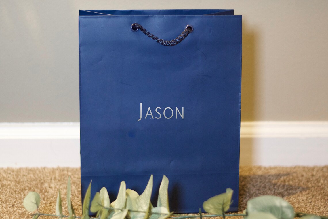 Personalized Name Gift Bags Minimalist Bridal Party Gift | Etsy