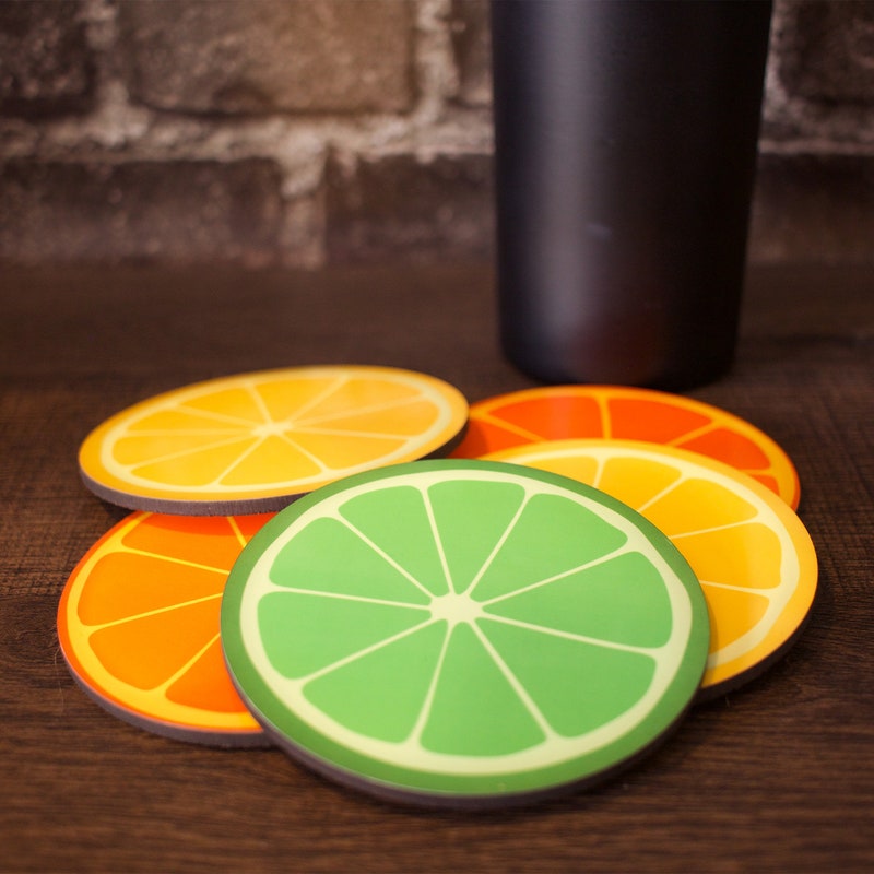 Lemon Coasters - Etsy
