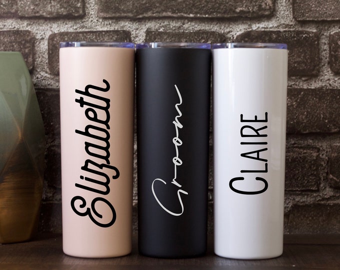 2oz/5oz/7oz Personalized Mini Tumblers, Bridesmaids Gifts, Wedding ...