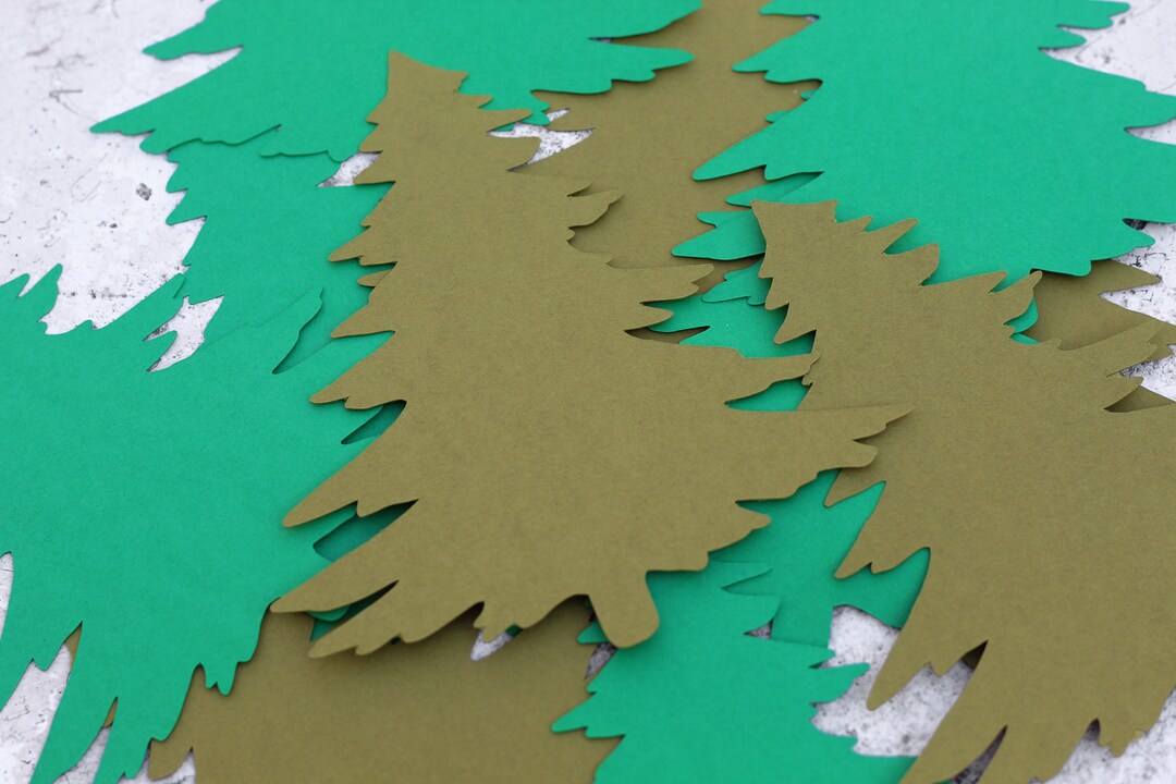Christmas Tree Card Stock Cut Outs - Style 1 | Die Cut | Kids Crafts ...