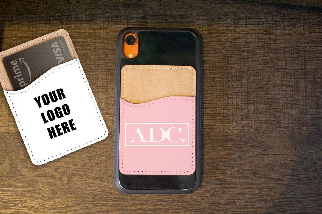 Business Logo Phone Wallet | Personalized Phone Wallet | Phone Card ...