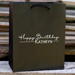 Personalized Birthday Gift Bag Happy Birthday Bag - Etsy