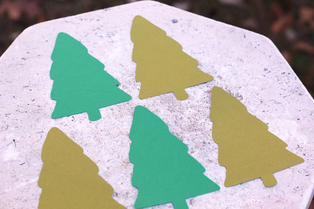 Christmas Tree Card Stock Cut Outs - Style 2 | Die Cut | Kids Crafts ...