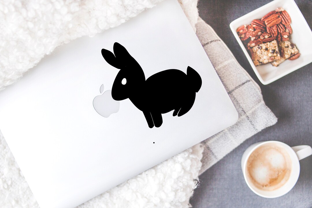 Rabbit Vinyl Decal Bunny Sticker Laptop Decal Phone Decal - Etsy