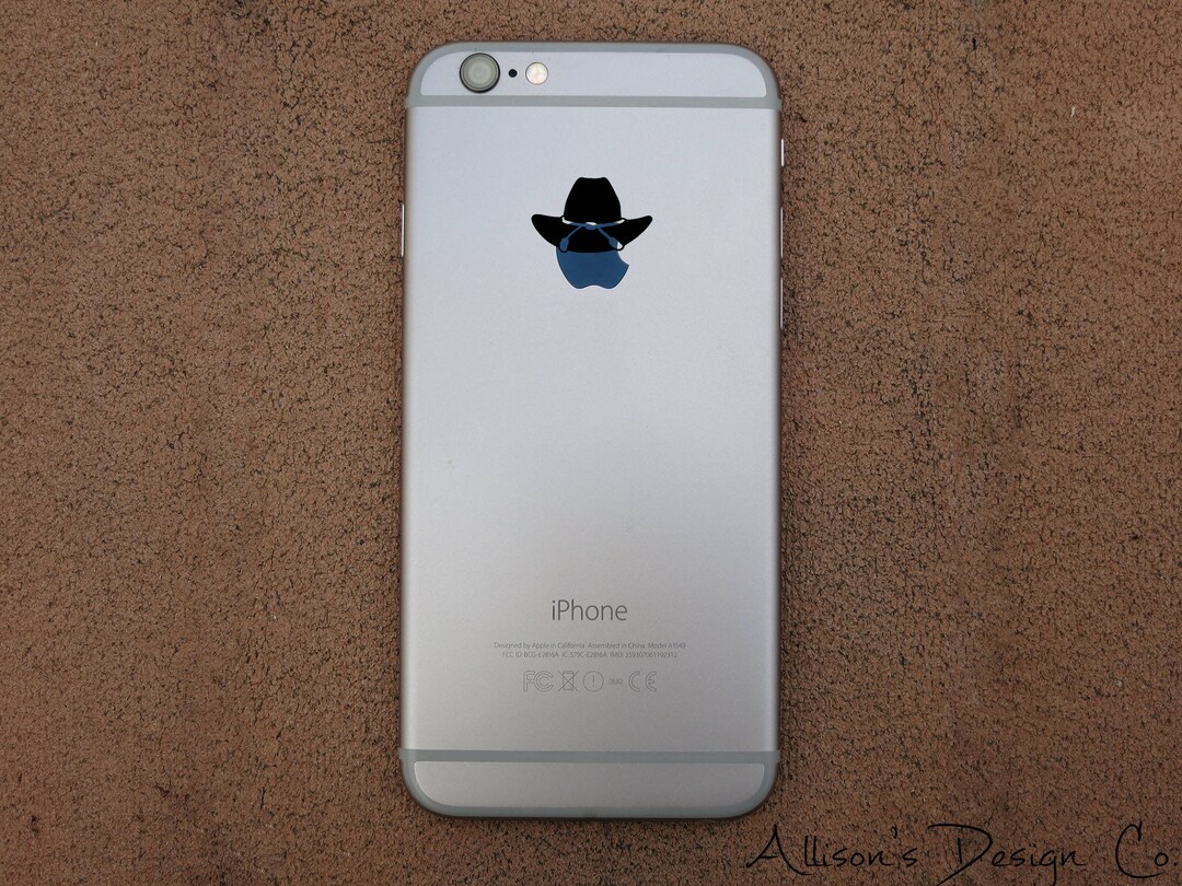 Cowboy Hat Vinyl Decal | Sticker for Apple | Phone Decal - Etsy