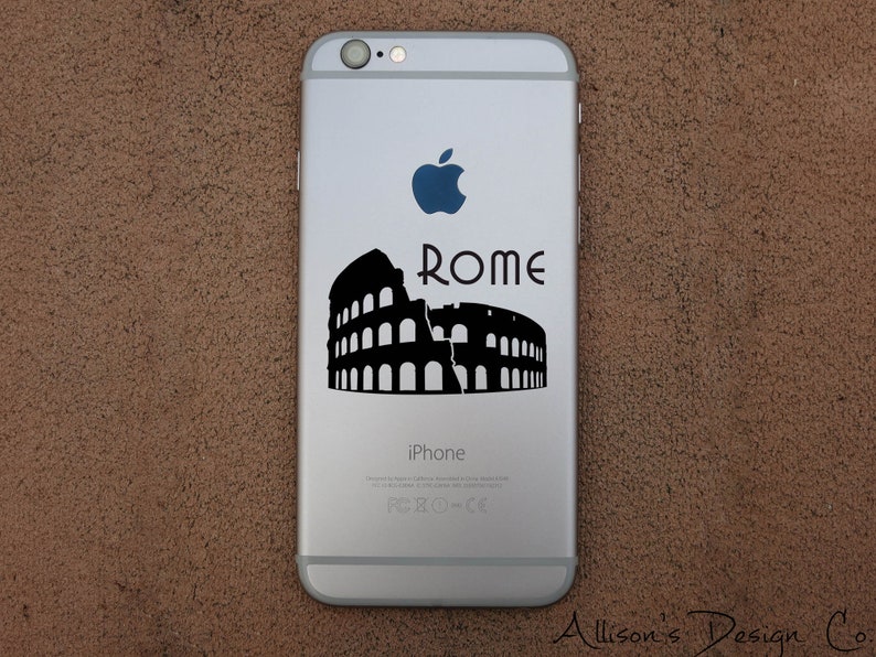 Rome Colosseum Silhouette Vinyl Decal | Etsy