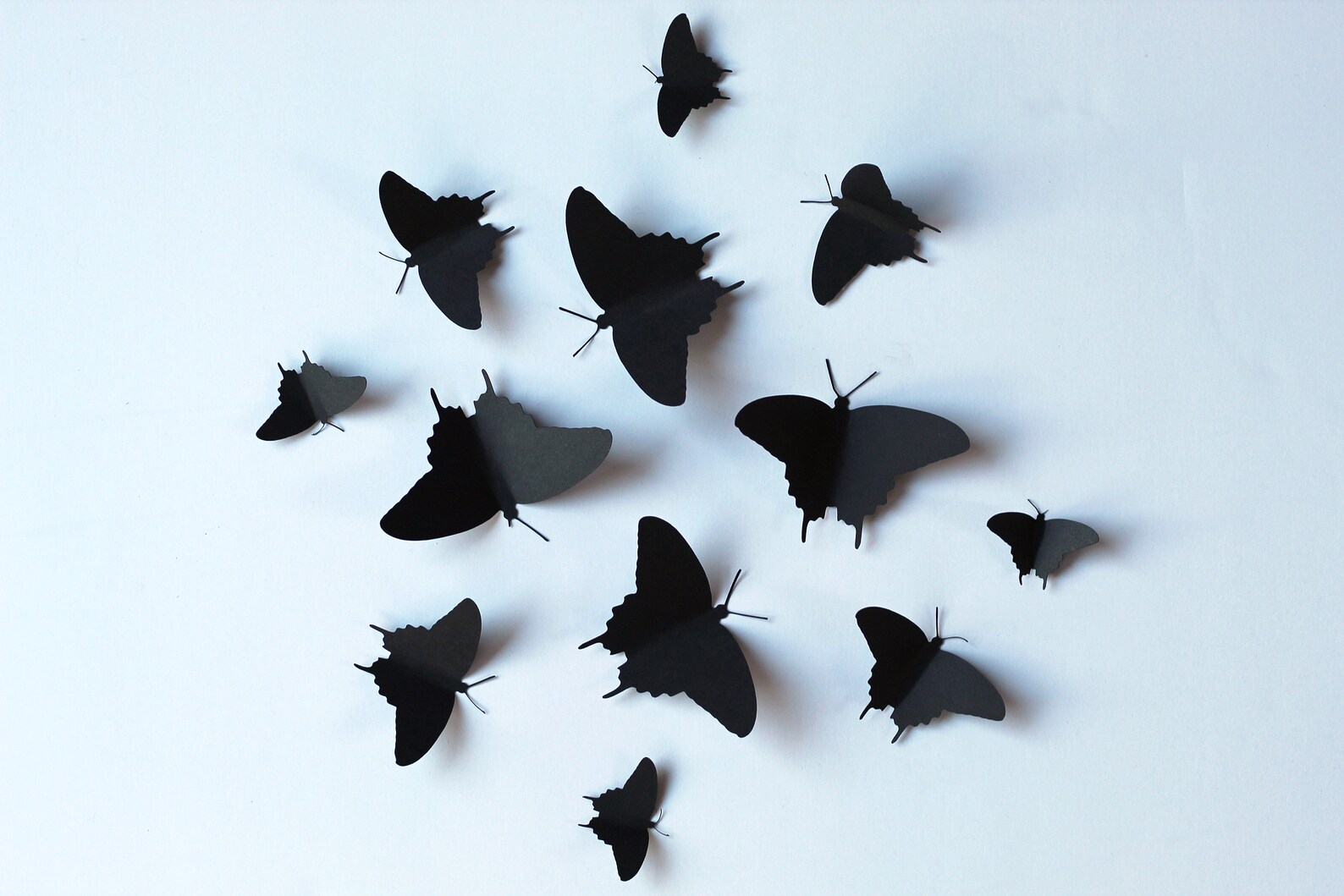 Black Swallowtail Butterfly 3D Paper Wall Art Wall Decor | Etsy