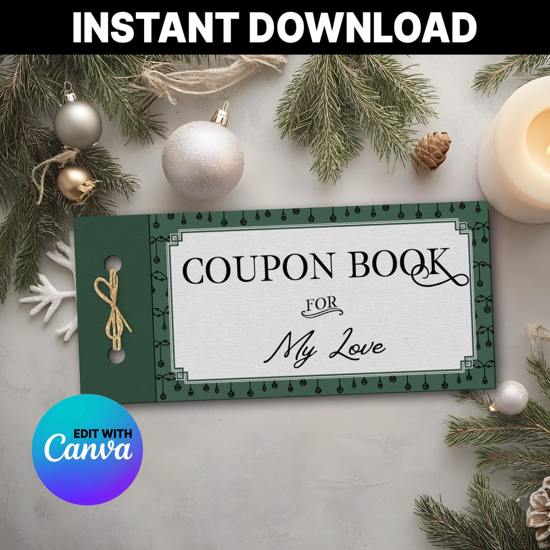 Instant Download Christmas Coupon Book | Stocking Stuffer ...