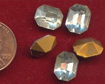 Faceted glass gems | Etsy