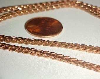 Solid Copper Box Chain - Etsy