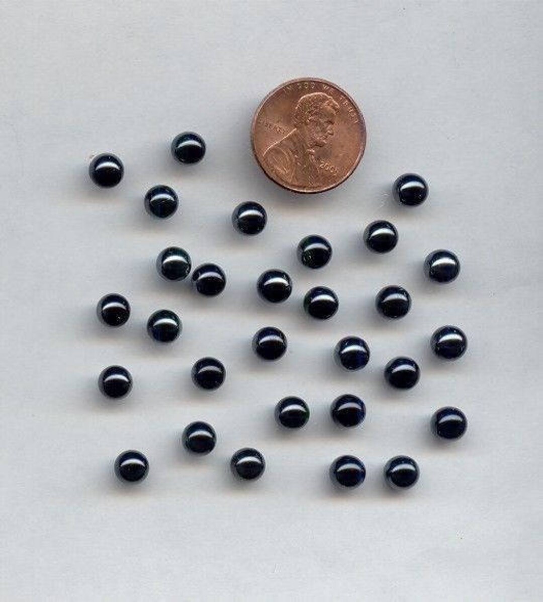 24 Vintage Austrian Crystal Glass Article 4890 Hematite 6mm Round ...