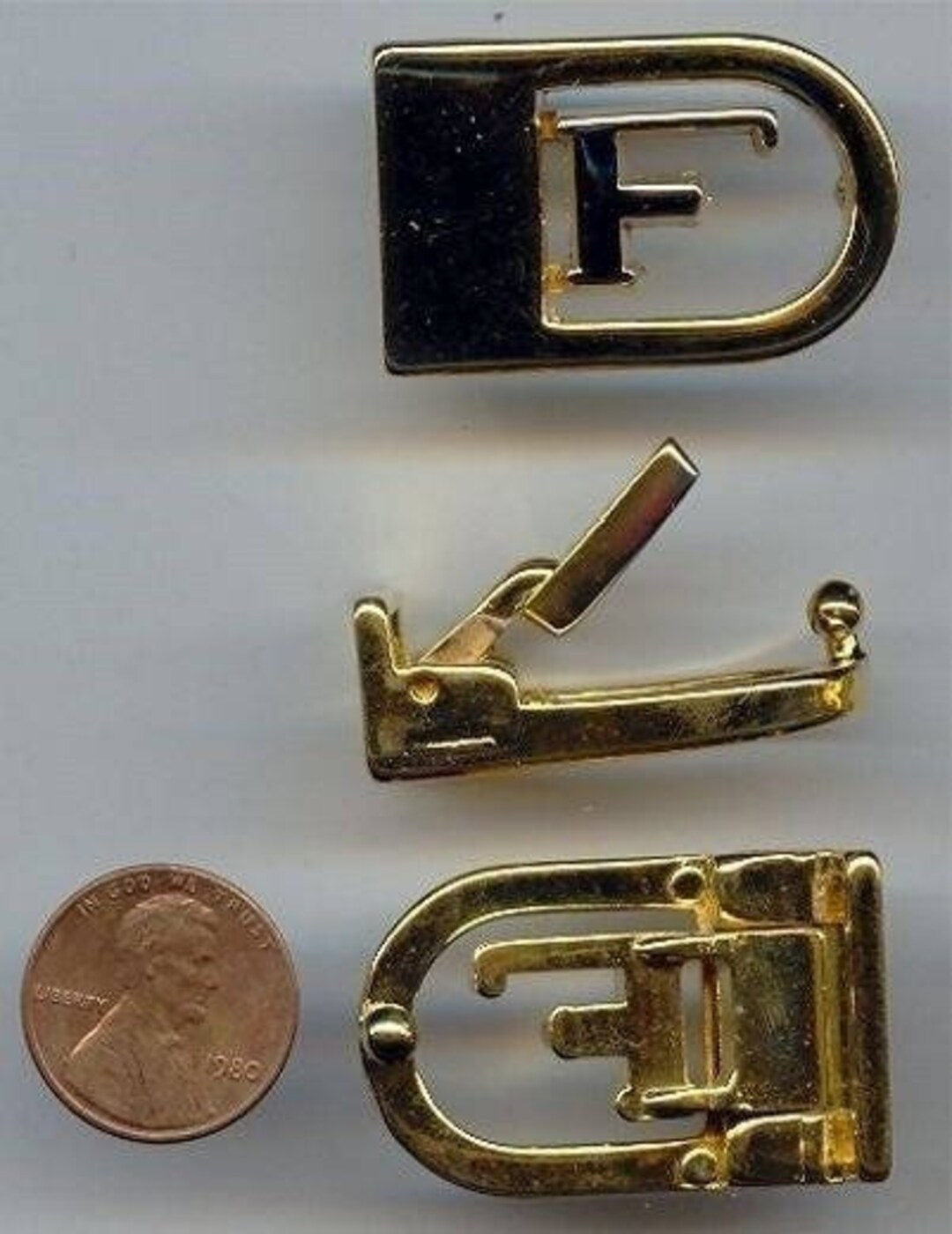 1 Vintage Gold & Silver Plated Letter "f" Initial Belt Buckles S694 - Etsy