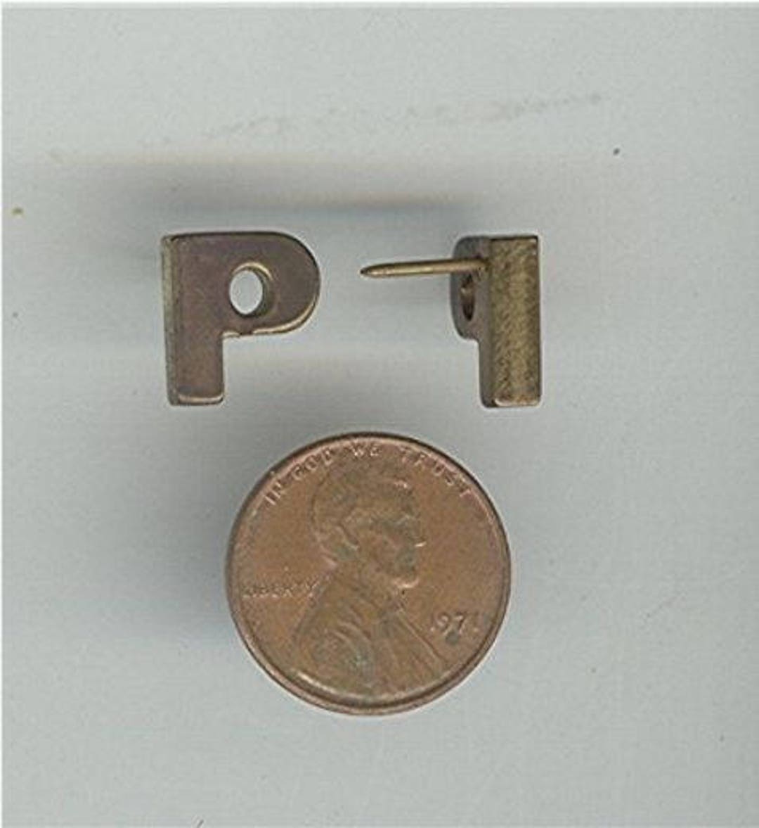 10 Vintage Brass Letter p Initial 12x10mm Pinback Findings Z569 - Etsy UK
