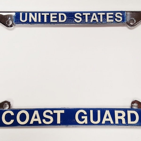Coast Guard License Plate Frame - Etsy