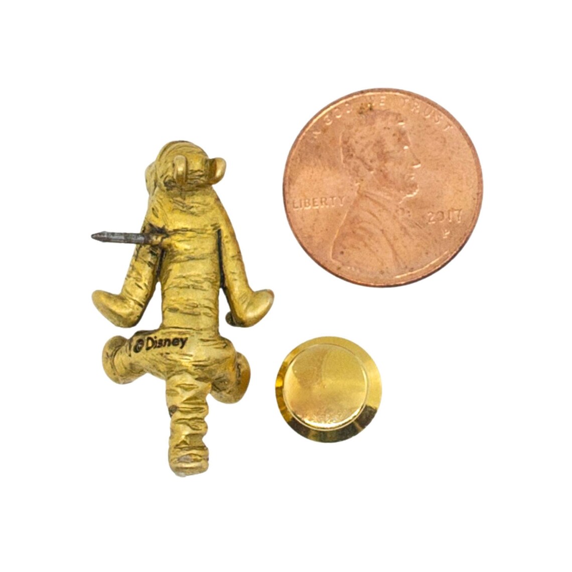 Vintage Tigger Bouncing on Spring Tail 3D Gold Disney Character Tie ...