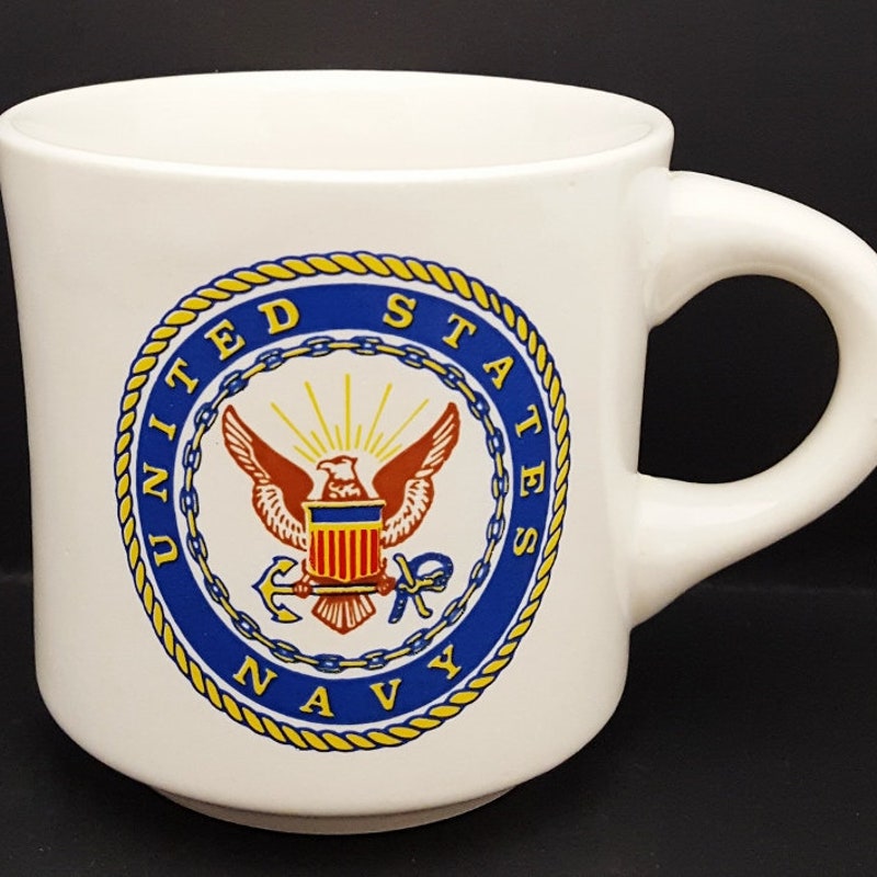 Vintage Us Navy Coffee Mugs - Etsy