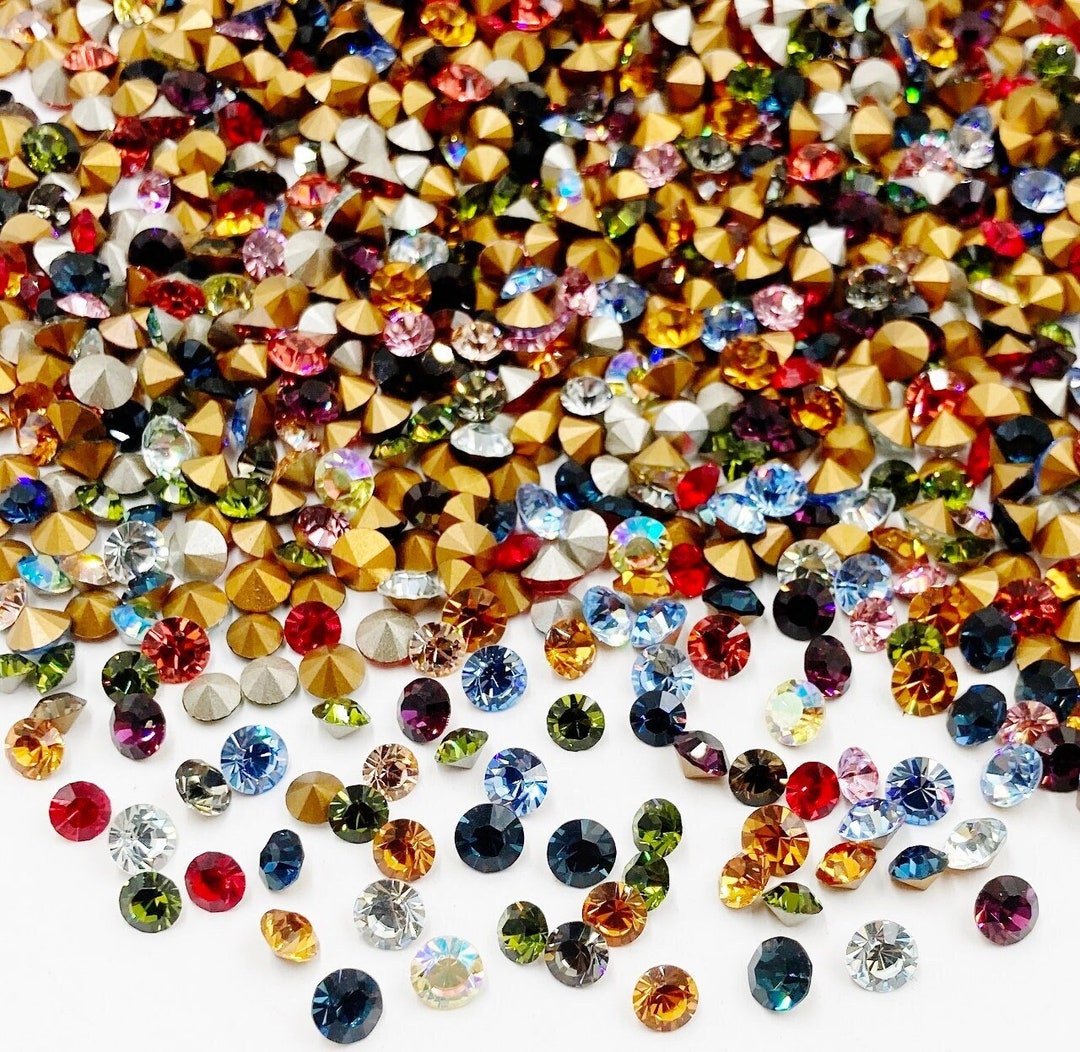 50 Vintage Swarovski Crystal 5mm. to 6mm. Rhinestones - Jewelry Repair ...