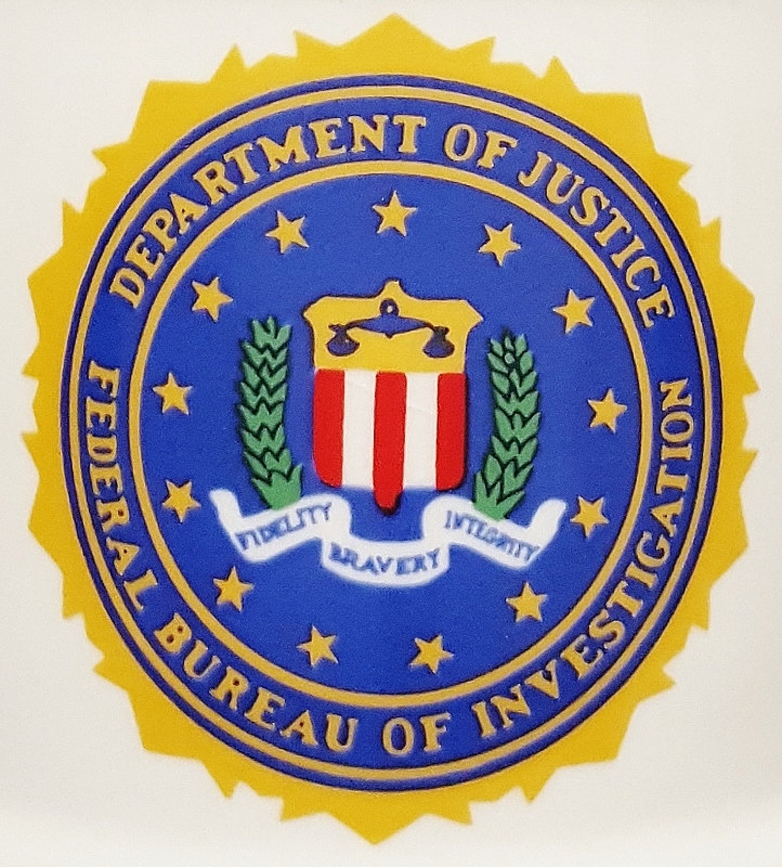 Vintage DOJ Department Justice FBI Federal Bureau - Etsy