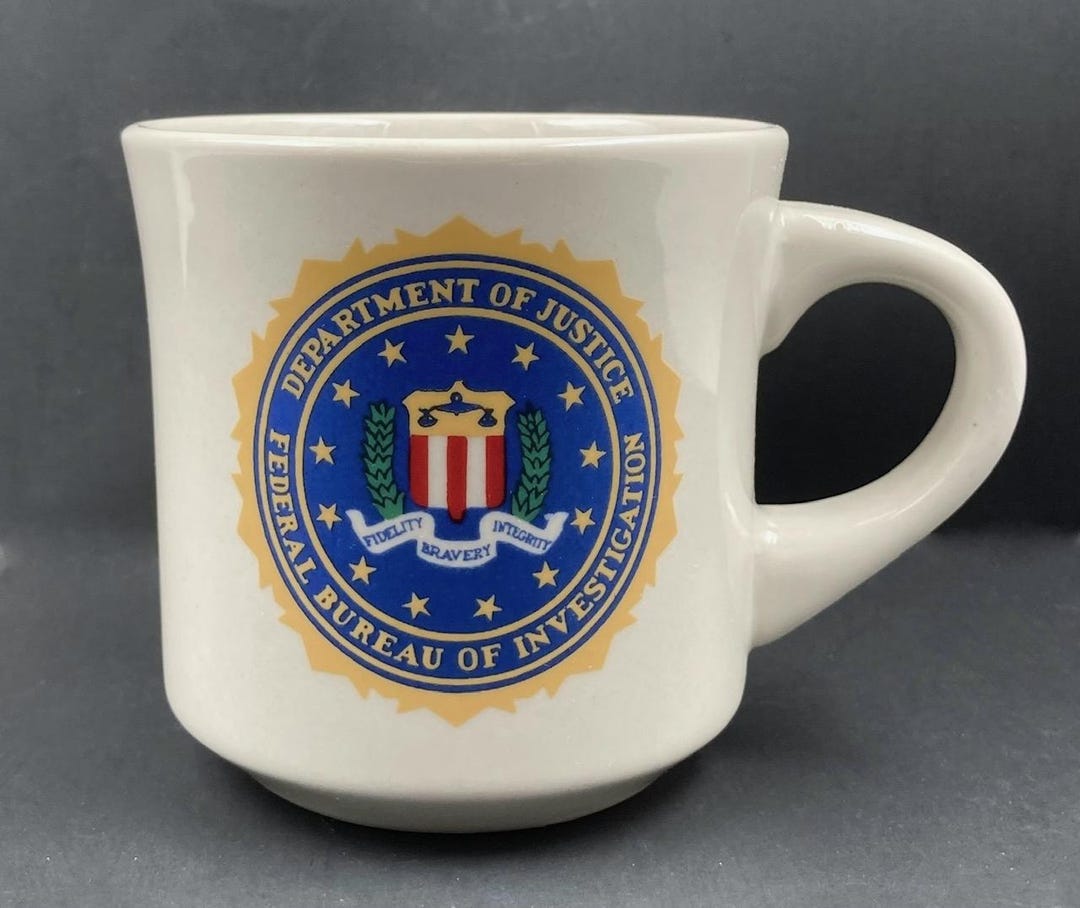 Vintage DOJ Department of Justice FBI Federal Bureau of Investigation ...