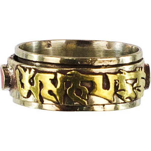 Sterling Silver Om Mani Padme Hum Ring - Etsy