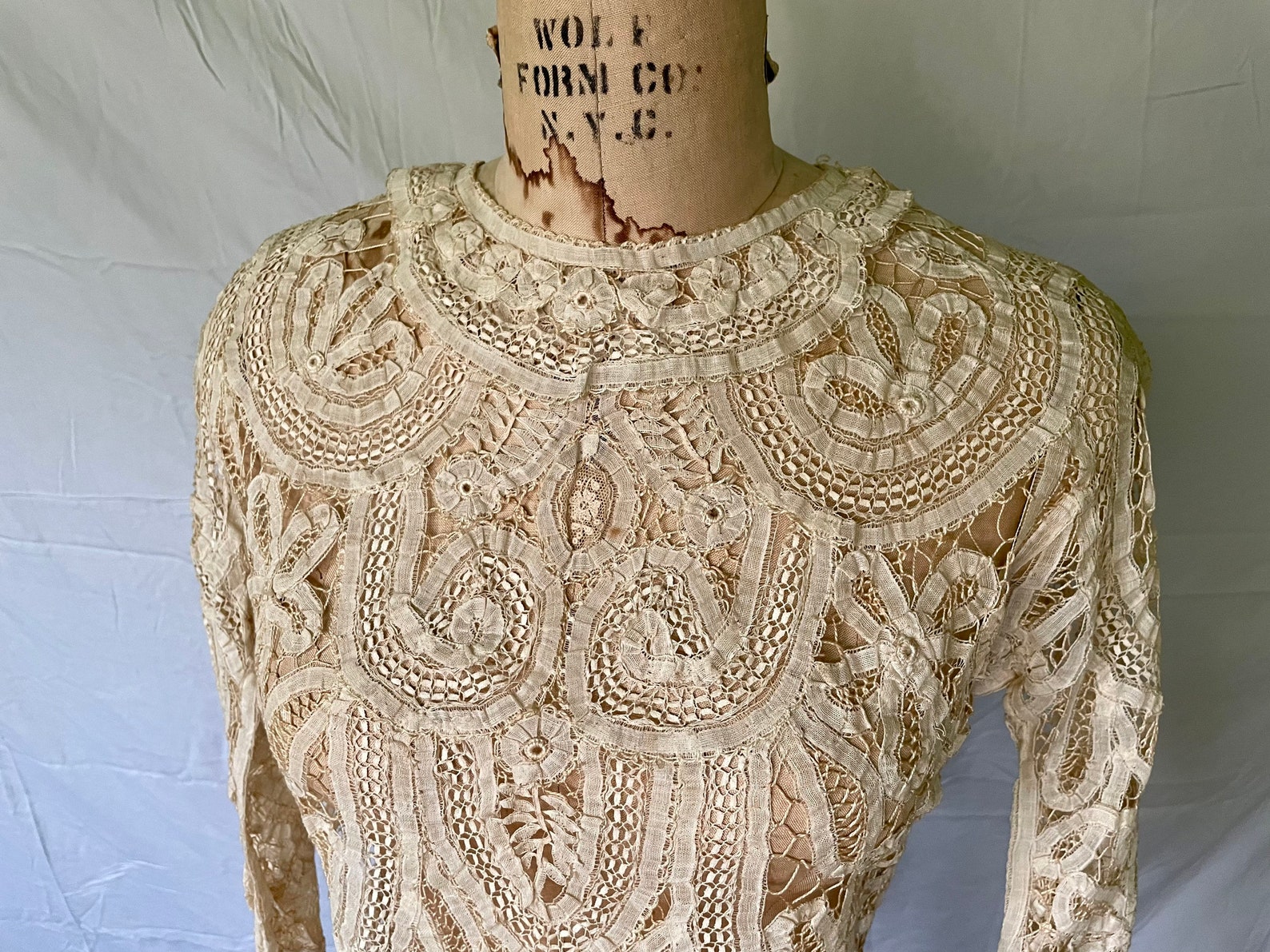 Antique Lace Blouse / Victorian Lace Blouse / 1900s 1910s - Etsy Ireland