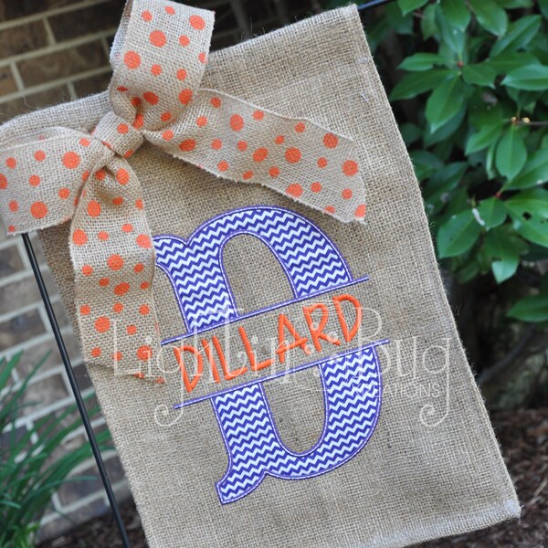 Chevron Burlap Flag - Etsy