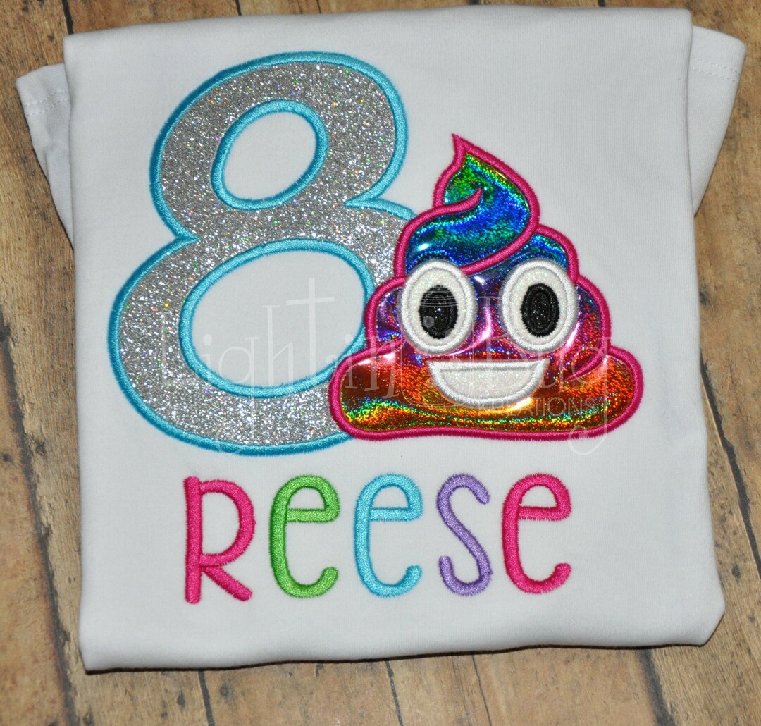 Rainbow Poop / Unicorn Poop/ Birthday Personalized Shirt - Etsy