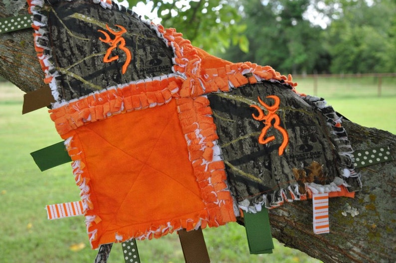 Camo Deer Tag Rag Blanket - Etsy
