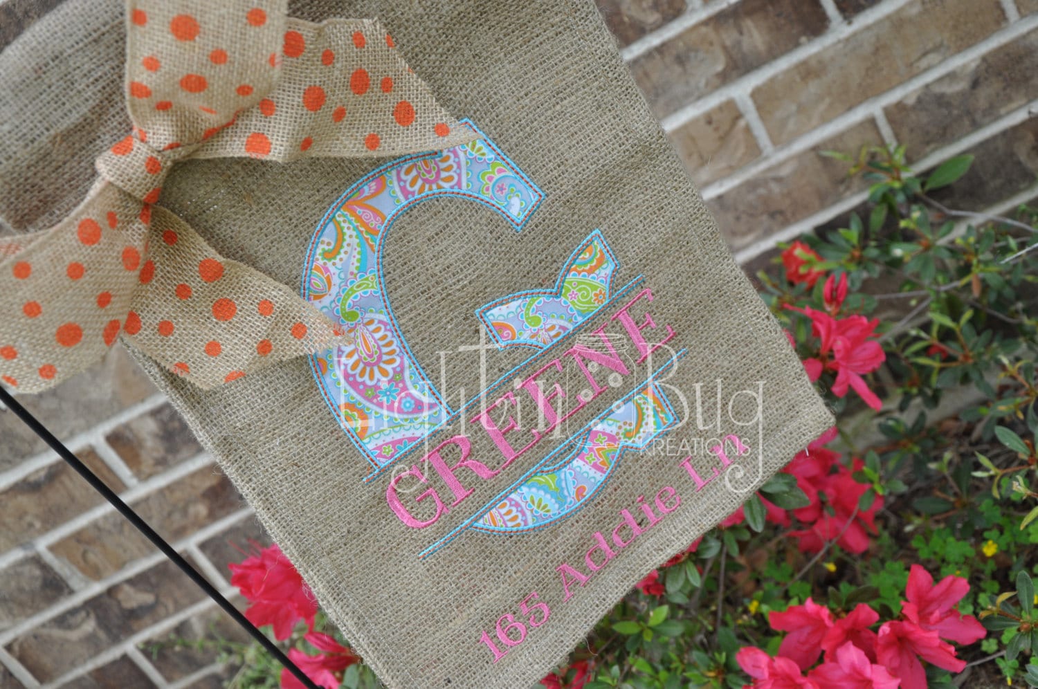 Summer Yard/garden Burlap Flag - Etsy