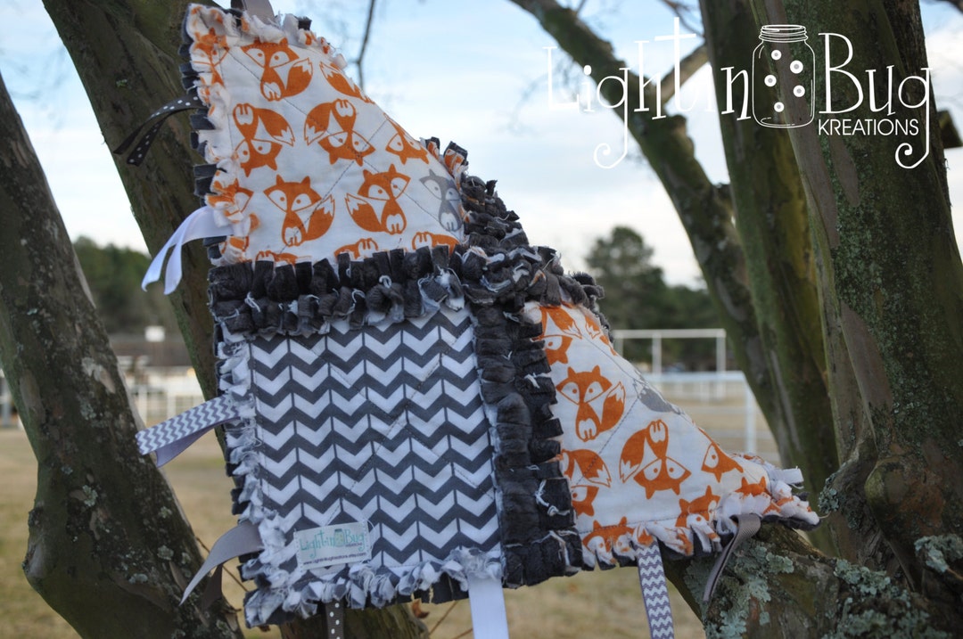 Fox Tag Rag Blanket - Etsy