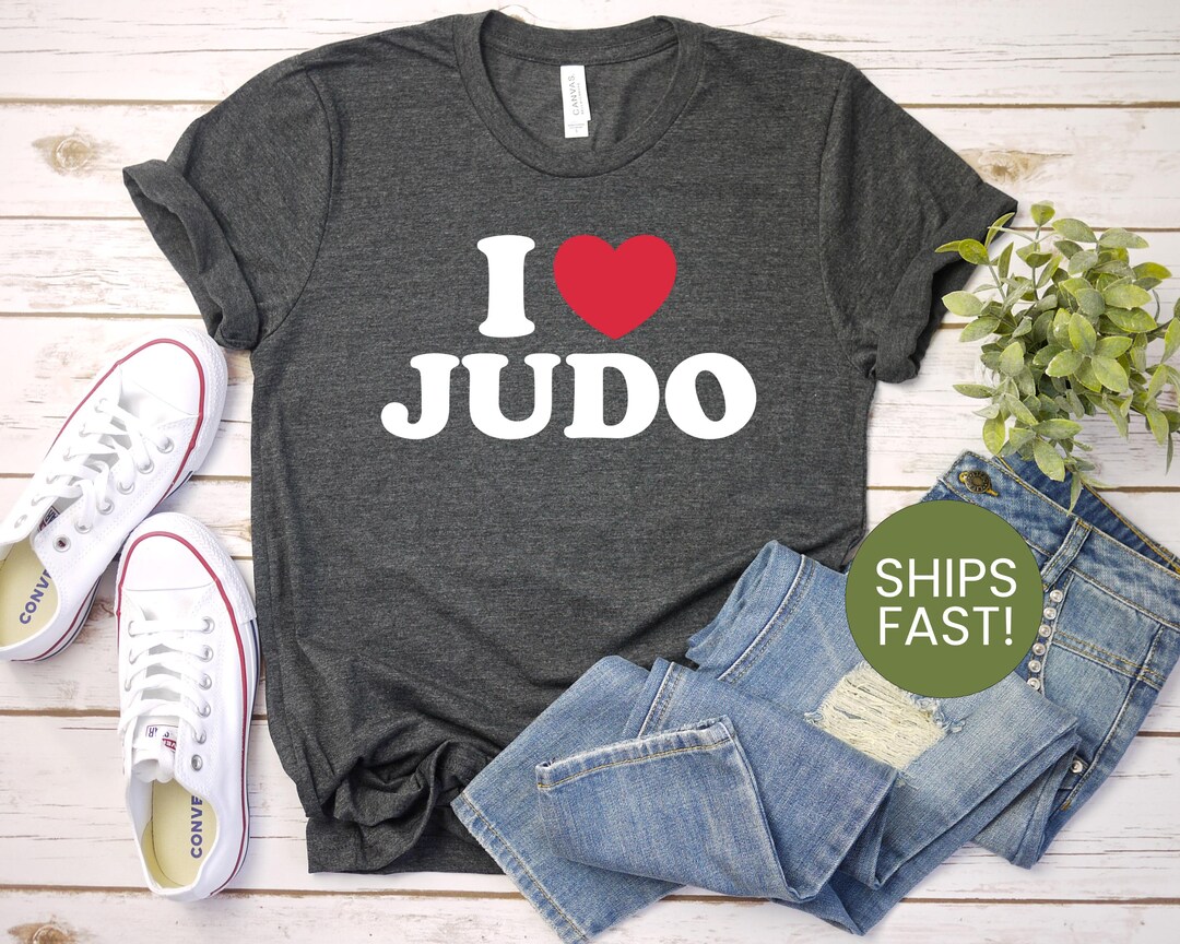 I Love Judo Shirt, Judo Enthusiast Tee, Martial Arts Apparel, Judo ...