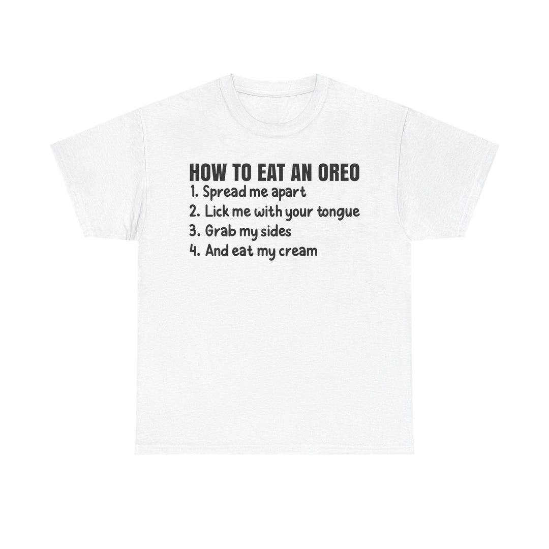 How to Eat an Oreo Cookie Shirt, Funny Oreo Tee, Cookie Lover Shirt ...