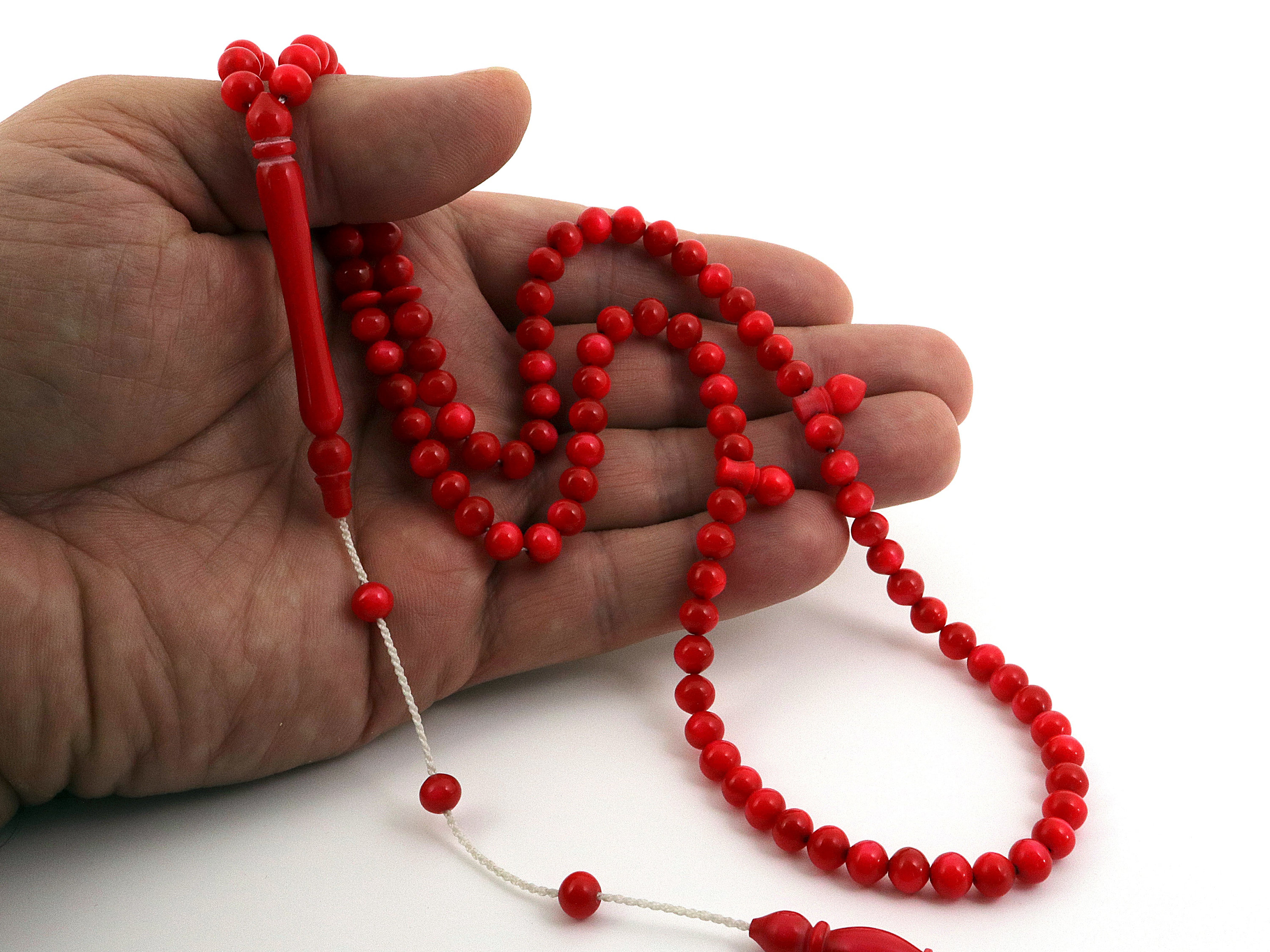 Small Galanite Galalith 99 Beads Islamic Prayer Beads Misbaha | Etsy