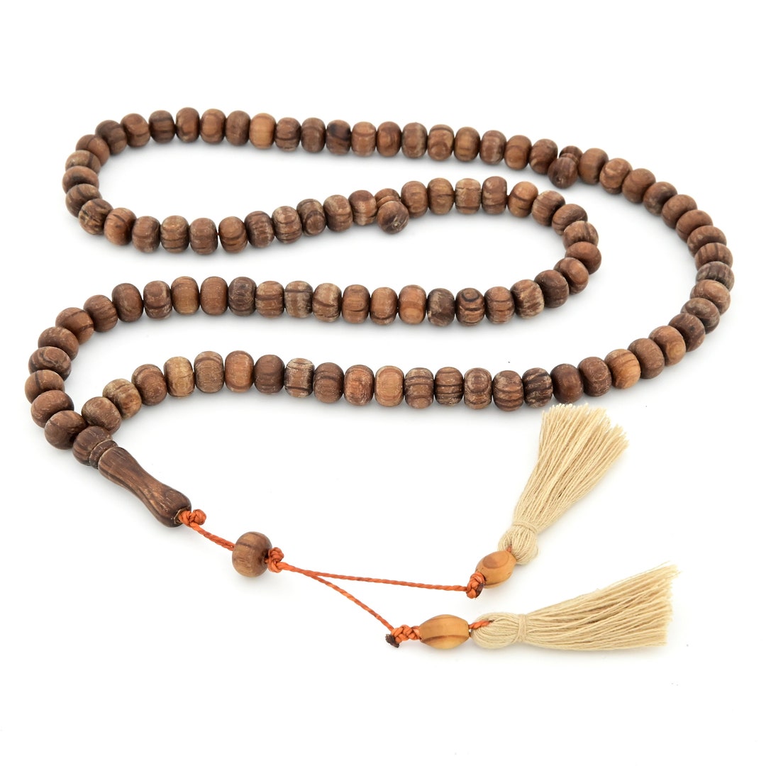 Original Real Natural Blindthorn Bush 99 Beads Islamic Tasbih Misbaha ...