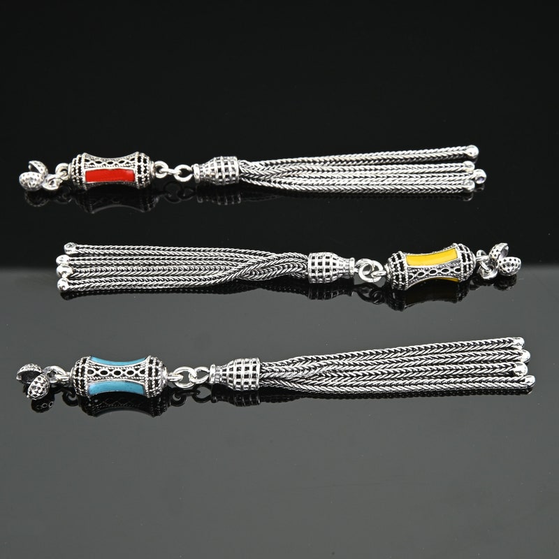 925 Silver Tasbih Tassel - Etsy