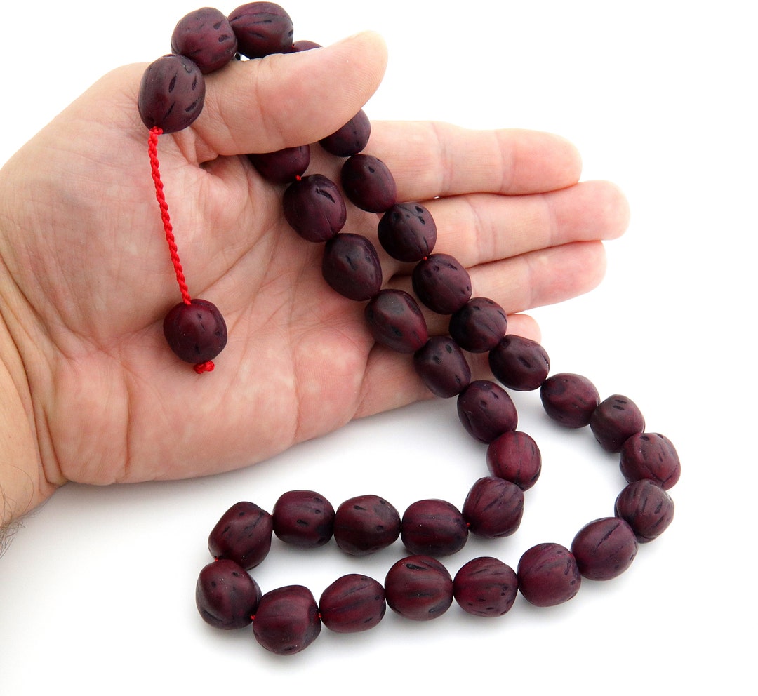 Huge Juniper Tree Seeds 33 Beads Islamic Prayer Beads for Muslim ...