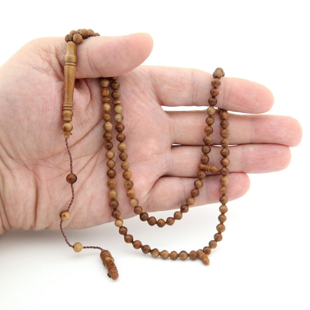 Small Kuka Tree Natural 99 Beads Islamic Prayer Beads for Muslim ...