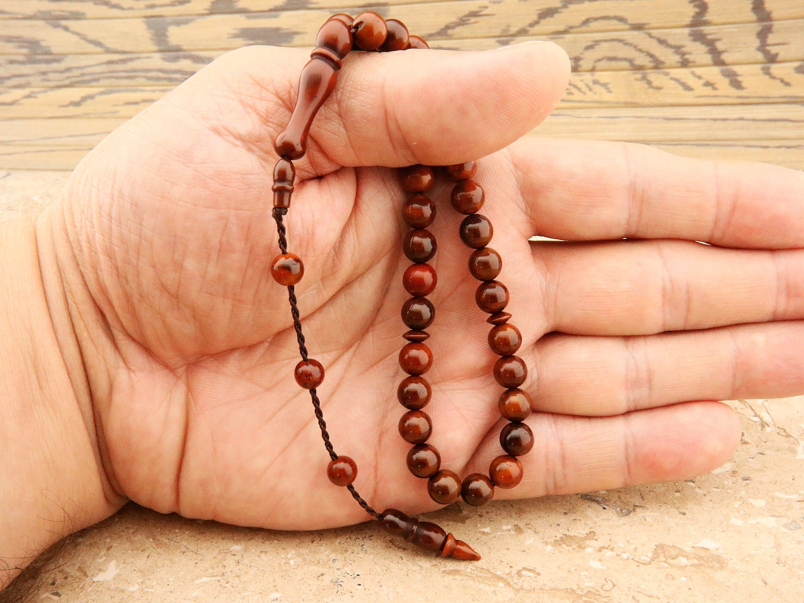 Small Kuka Tree 33 Beads Islamic Prayer Beads for Muslim - Etsy