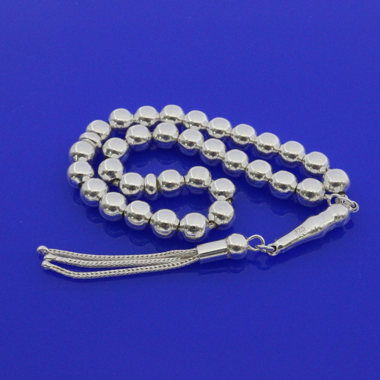 925 Sterling Silver 33 Islamic Prayer Beads Misbaha Tasbih - Etsy