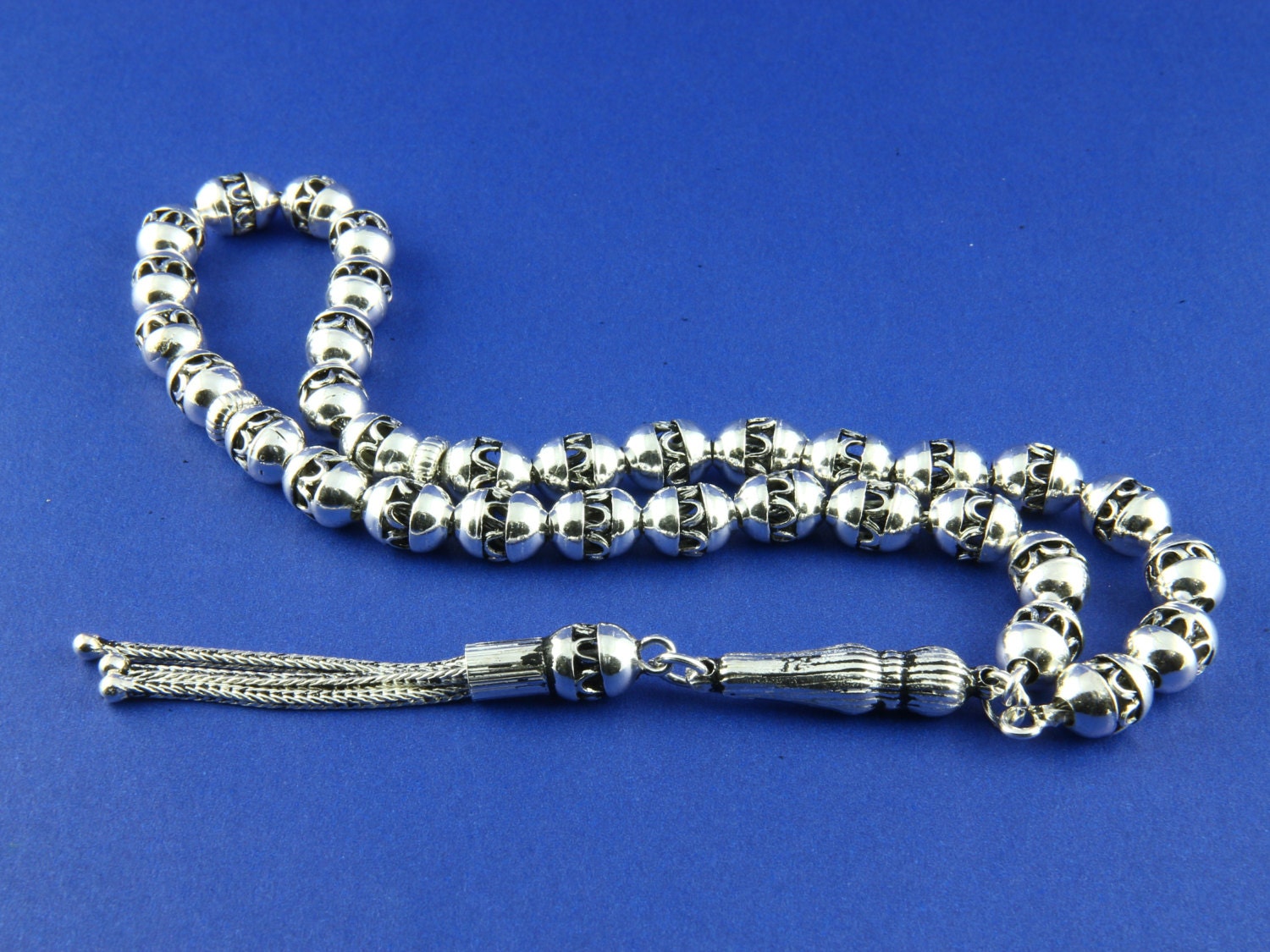 925 sterling silver 33 Islamic Prayer Beads Misbaha Tesbih | Etsy
