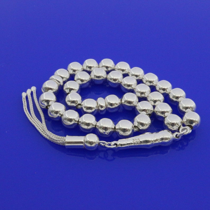 925 Sterling Silver 33 Islamic Prayer Beads Misbaha Tasbih - Etsy